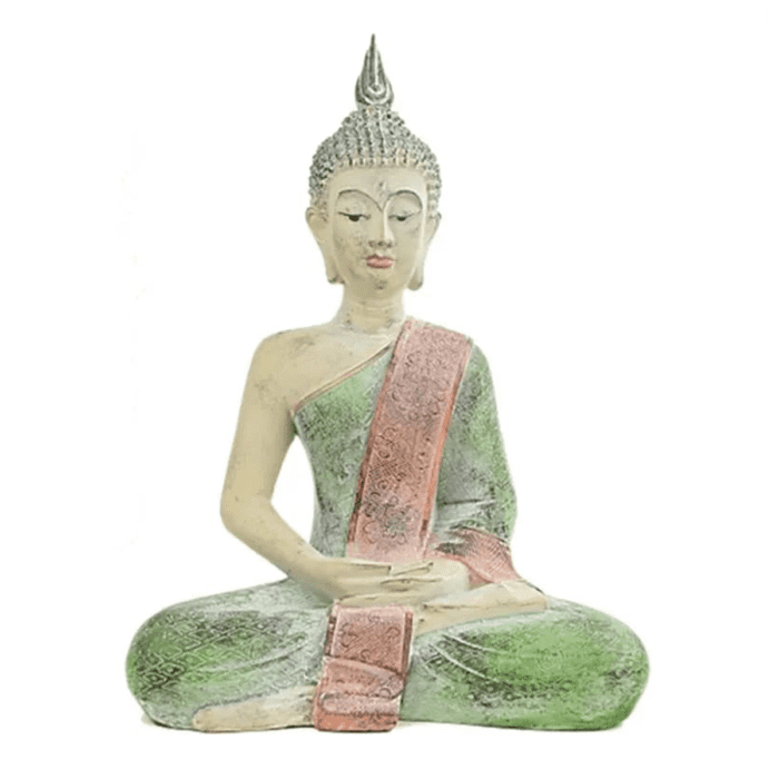 Buddha meditující - socha Feng shui - barevná | Milujeme Kameny
