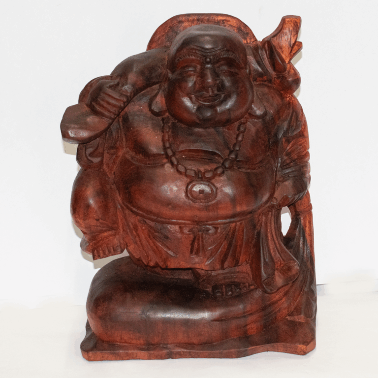 Buddha - dřevěná socha Feng shui BUD33 | Milujeme Kameny